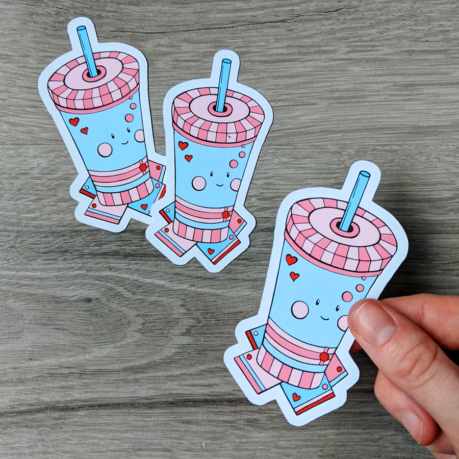 Sticker met Smoothie - Dewy Venerius