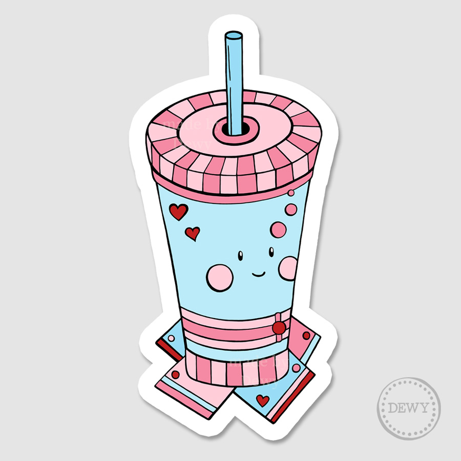 Sticker met Smoothie - Dewy Venerius
